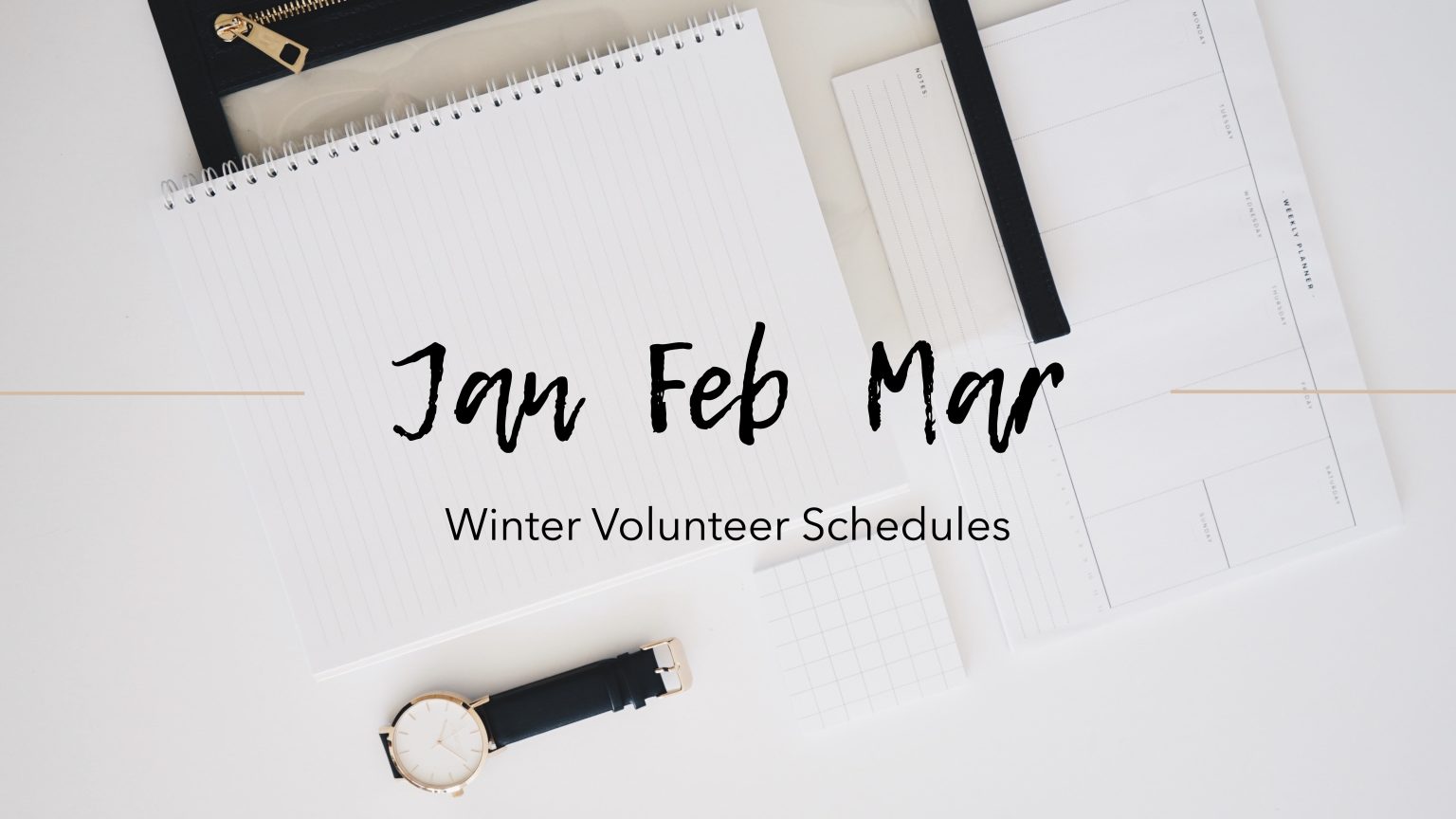 Winter Volunteer Schedules Now Available!!